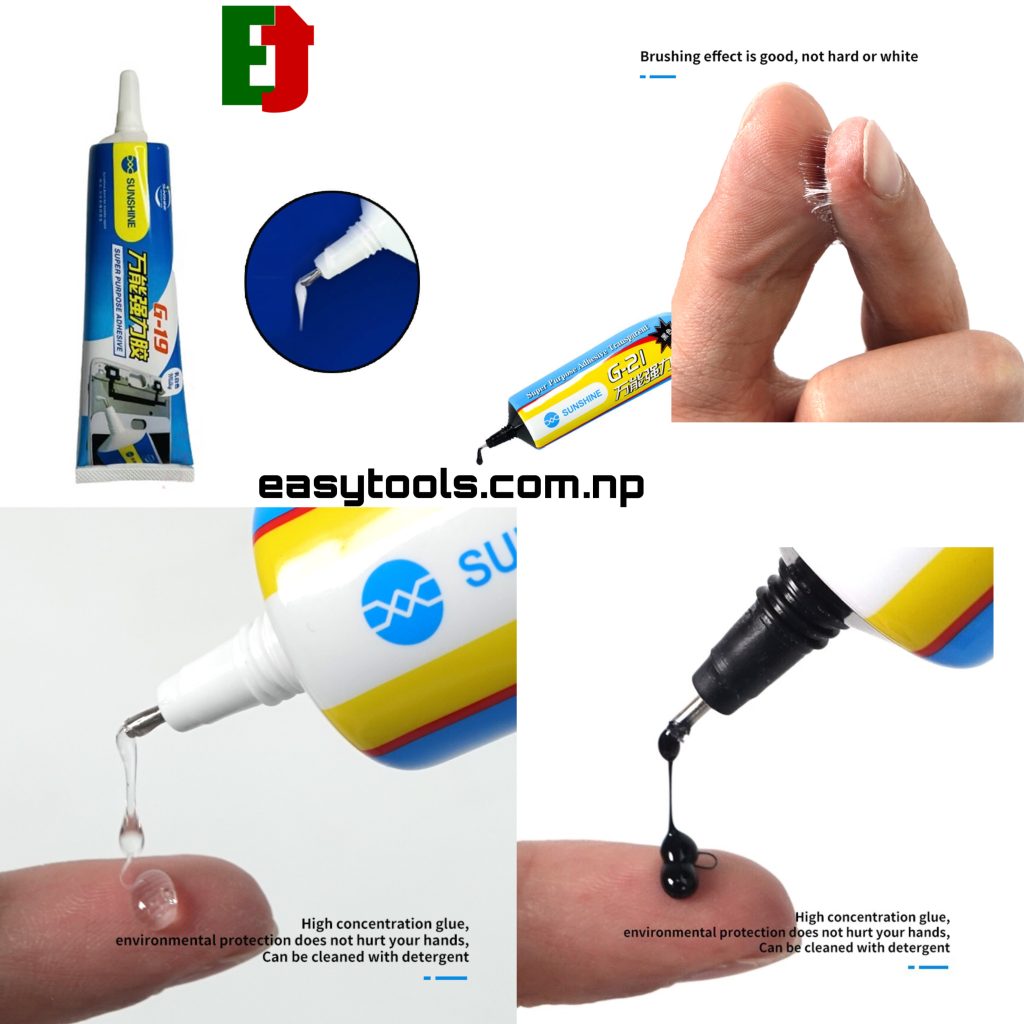 SUNSHINE Multipurpose Powerful quick-drying glue(white, water couler ...