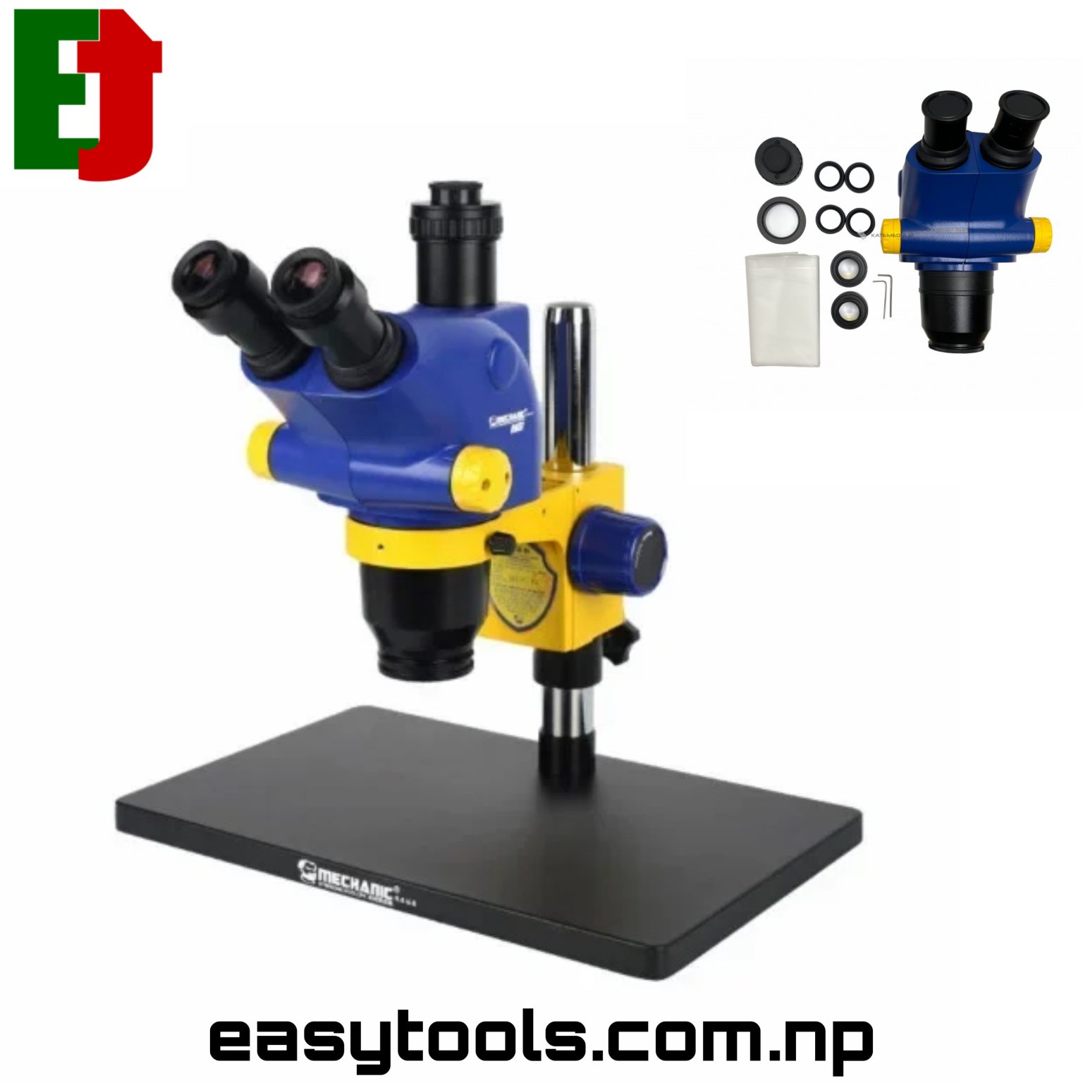 Mechanic D65t-B3 Trinocular Stereo Microscope With 6.5x-65x Continuous ...
