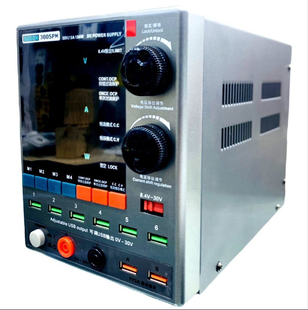 DC SUPPLY SUGON P3005PM 30V 5A DC Power Supply 4-Digit Display - Easy Tools