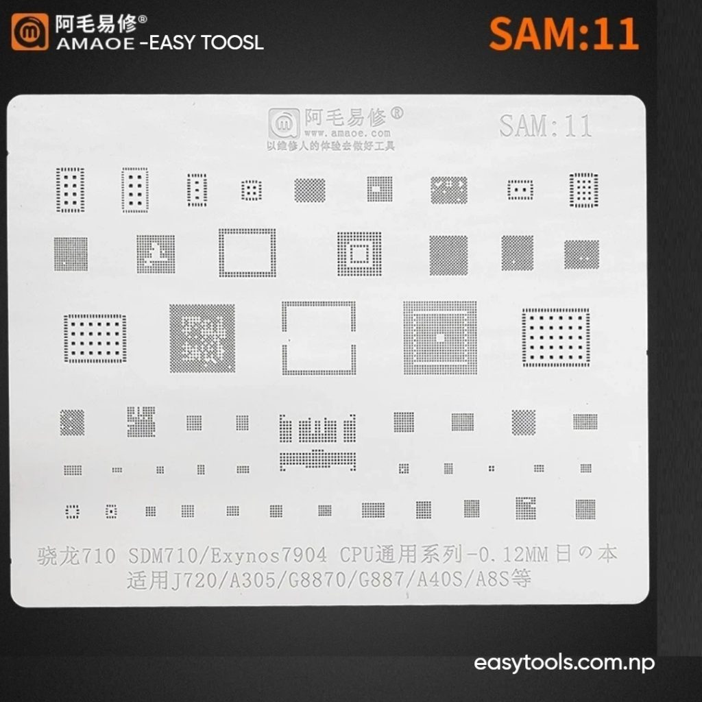 SAM-11 AMAOE STENCIL INCLUDED(Samsung Exynos 7904 SDM710 J720/A305 ...